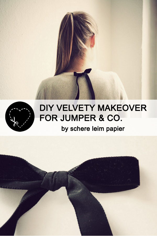 DIY velvety makeover for jumper & Co.