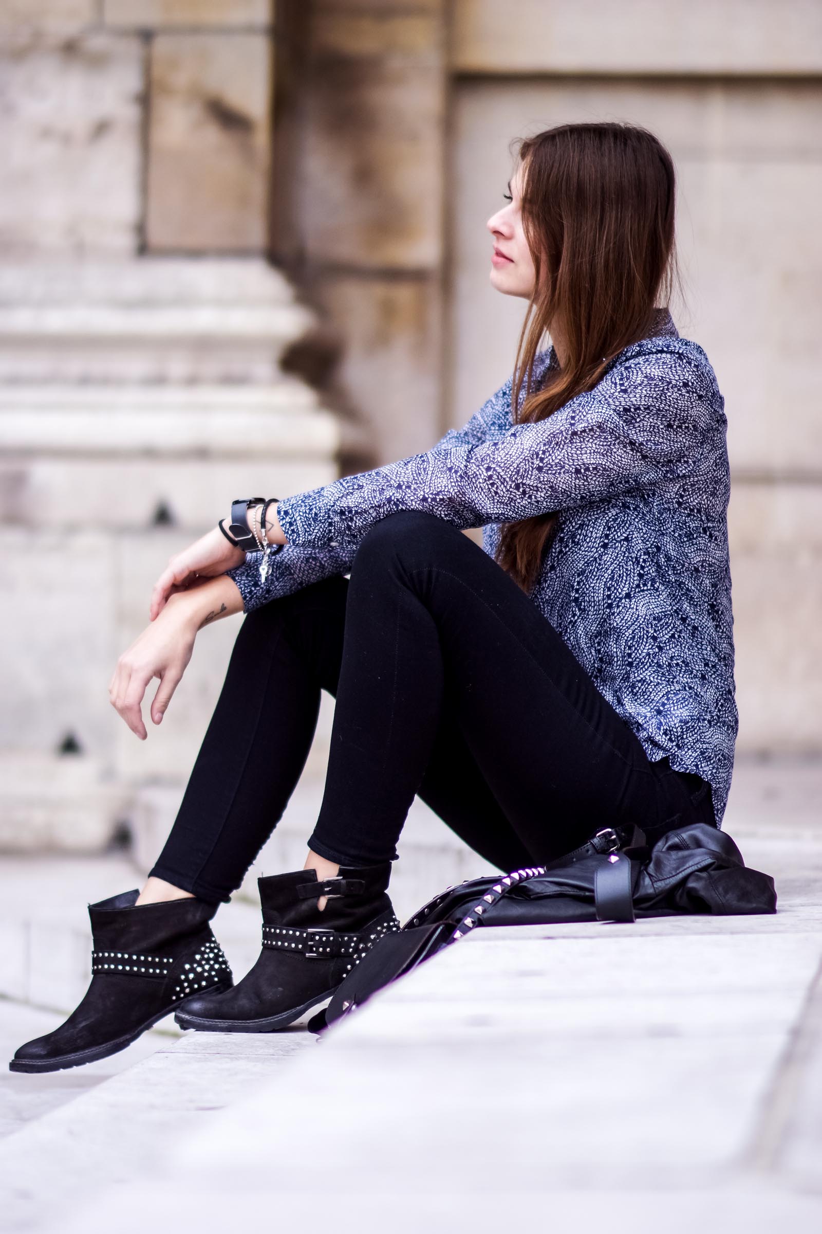 Paris Outfit #2 - lässige und gleichzeitig schicke GANT Bluse