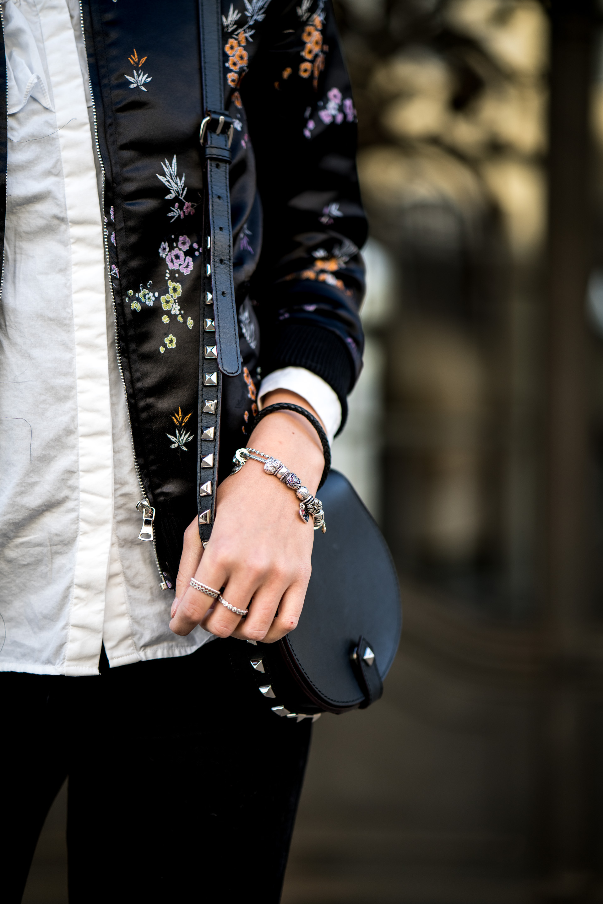 Asian Silk Bomber Jacket from Subdued || Spring Outfit 2017