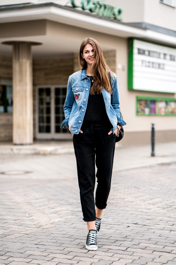 How to wear a personalised Denim Jacket || Spring Outfit 2017