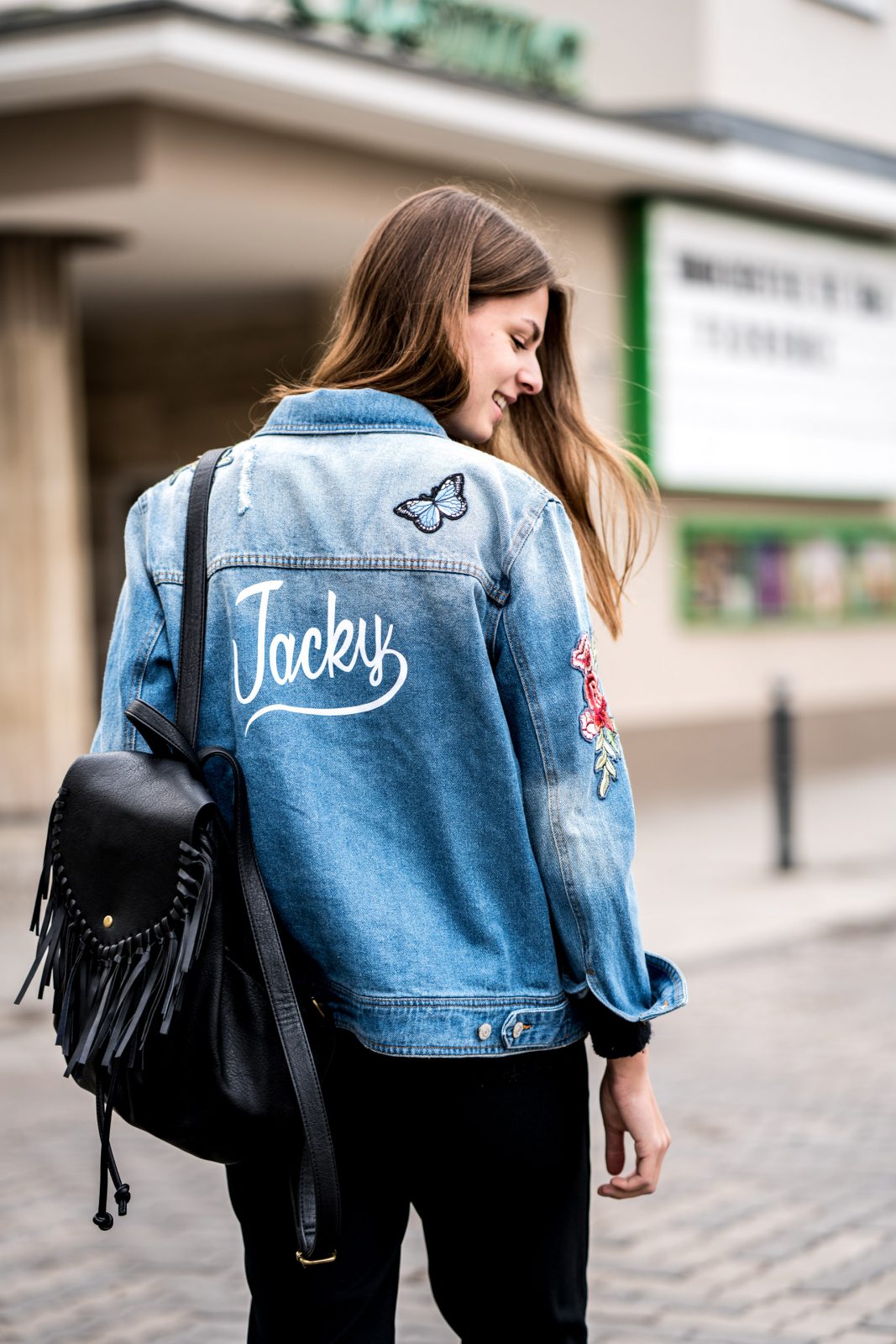 How to wear a personalised Denim Jacket || Spring Outfit 2017