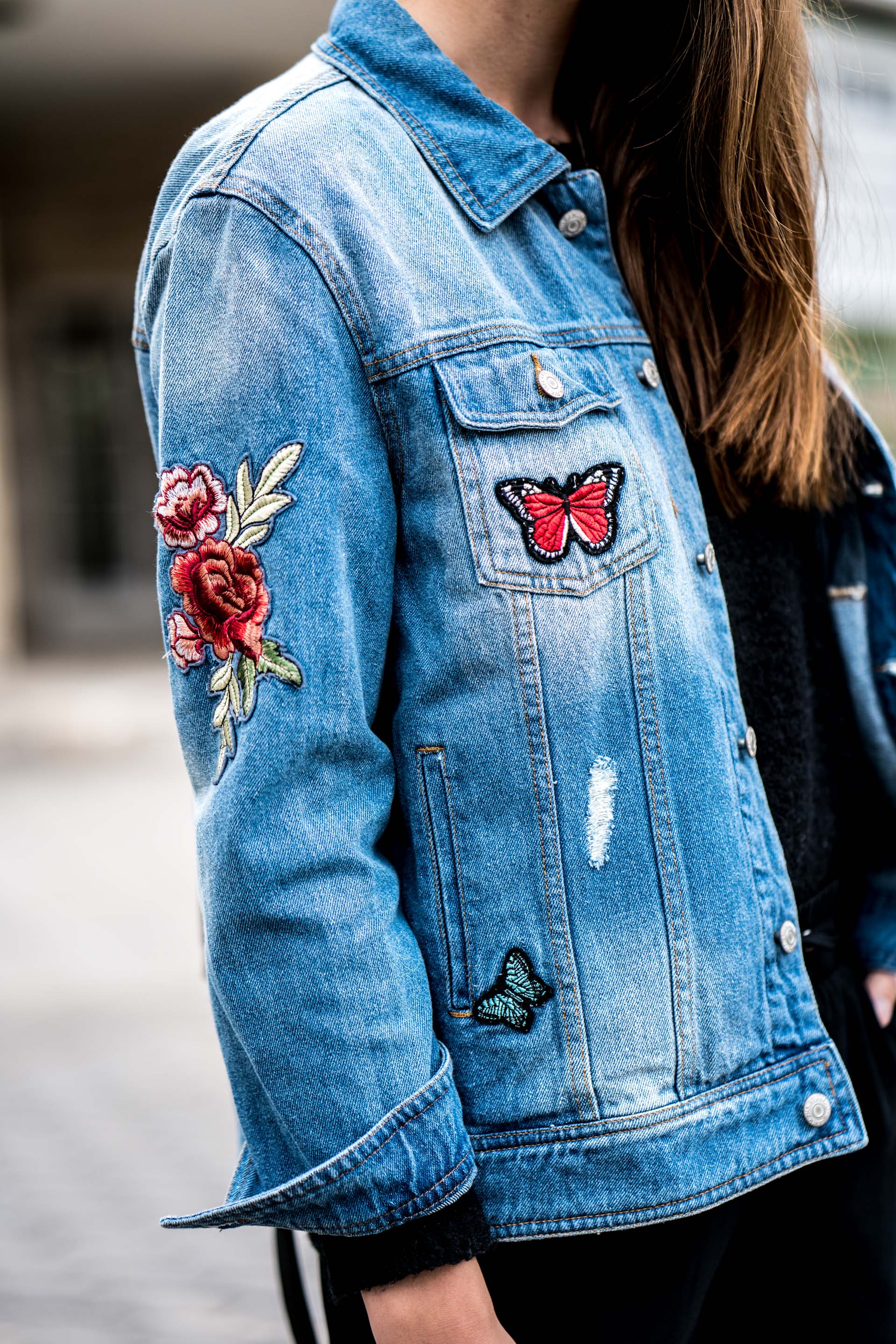 How to wear a personalised Denim Jacket || Spring Outfit 2017