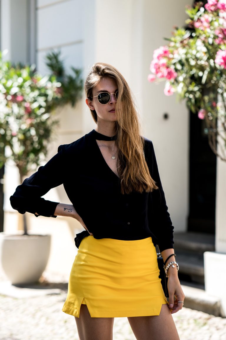 How to wear a yellow skirt || Summer Outfit 2017 || Fashionblog Berlin