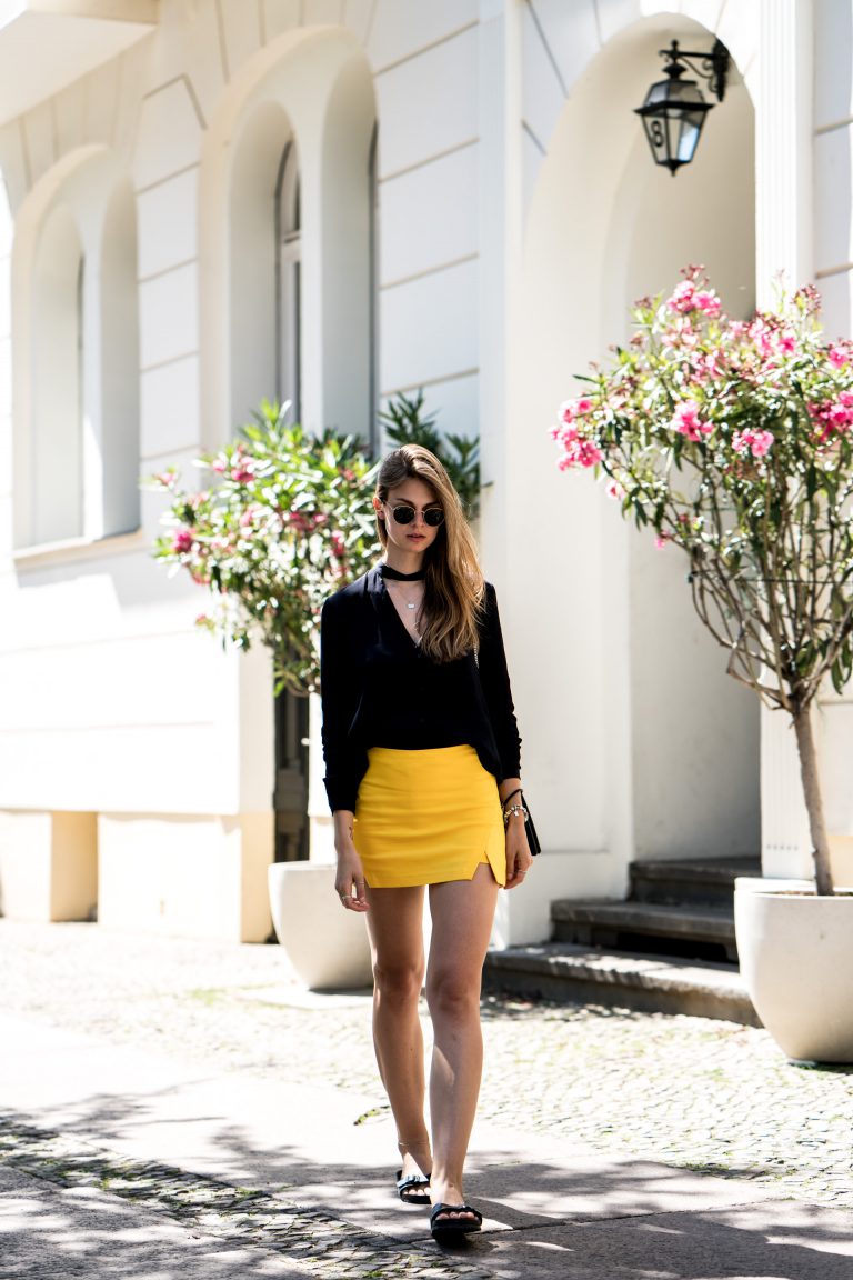 How to wear a yellow skirt || Summer Outfit 2017 || Fashionblog Berlin