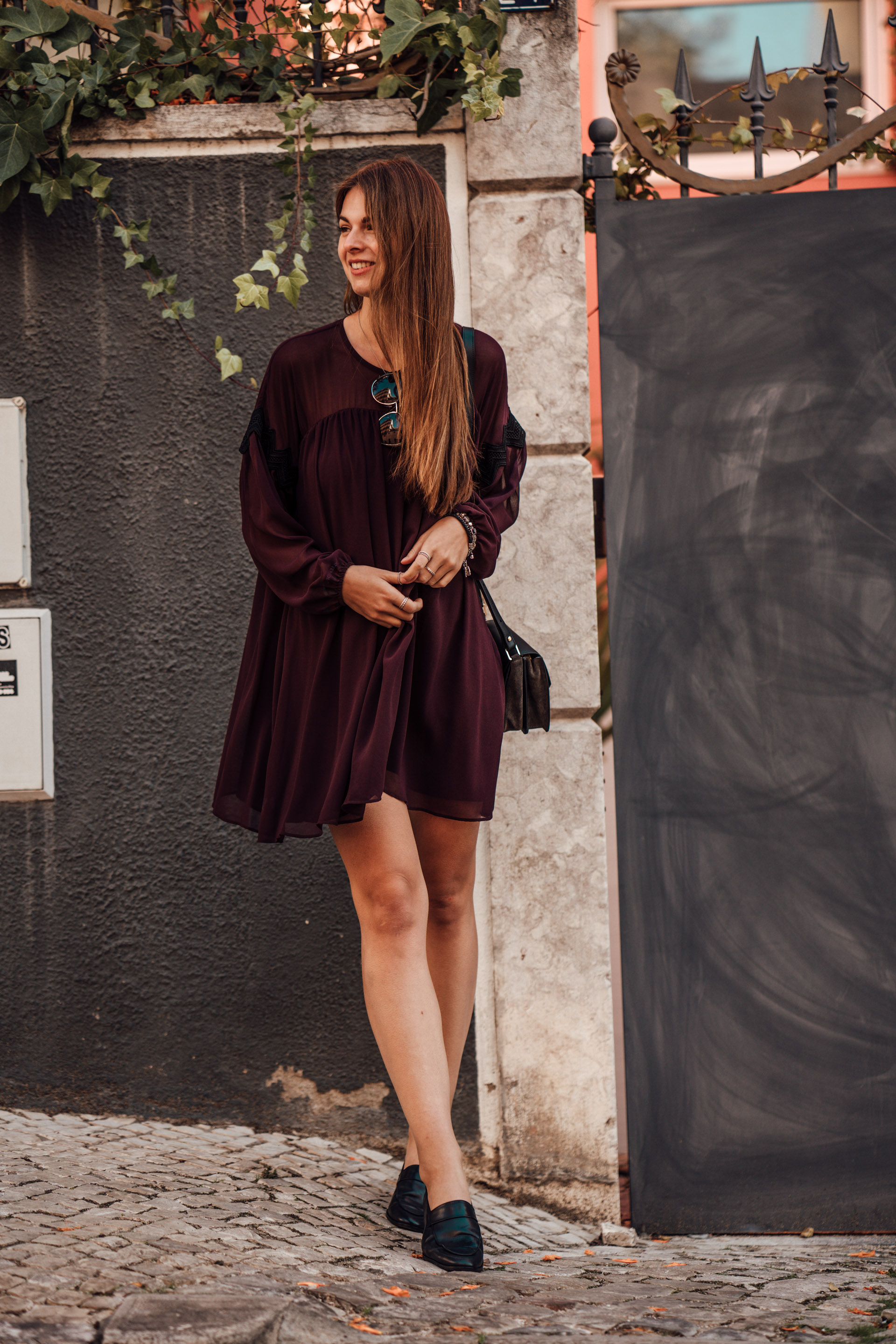 When you get to wear a dress in November || Autumn Outfit