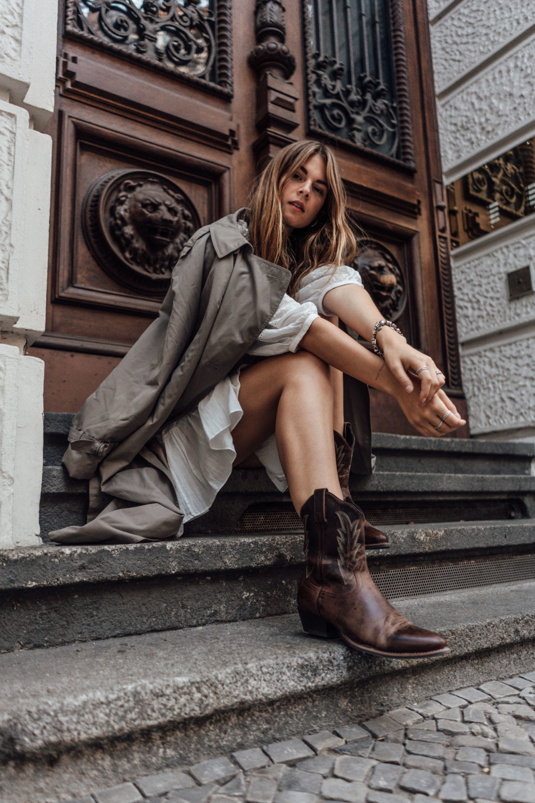 Autumn Outfit with Cowboy Boots found on eBay Fashion || Fashionblog