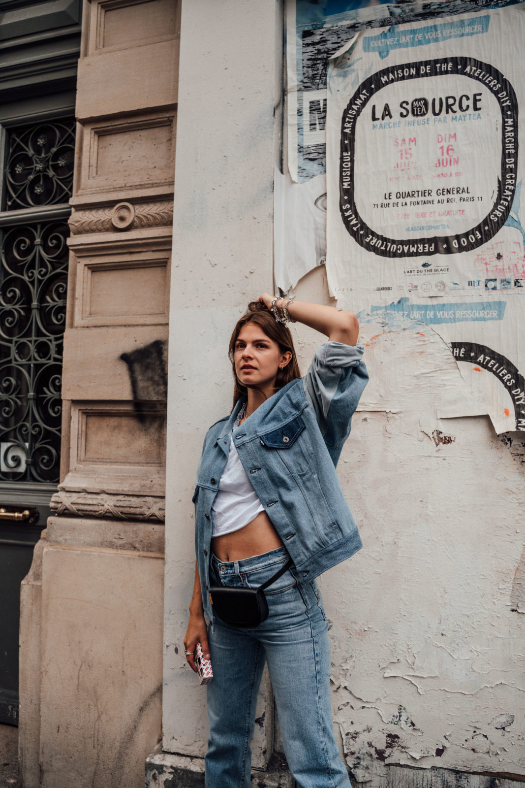 Wearing Denim on Denim in Paris || Fashionblog Berlin